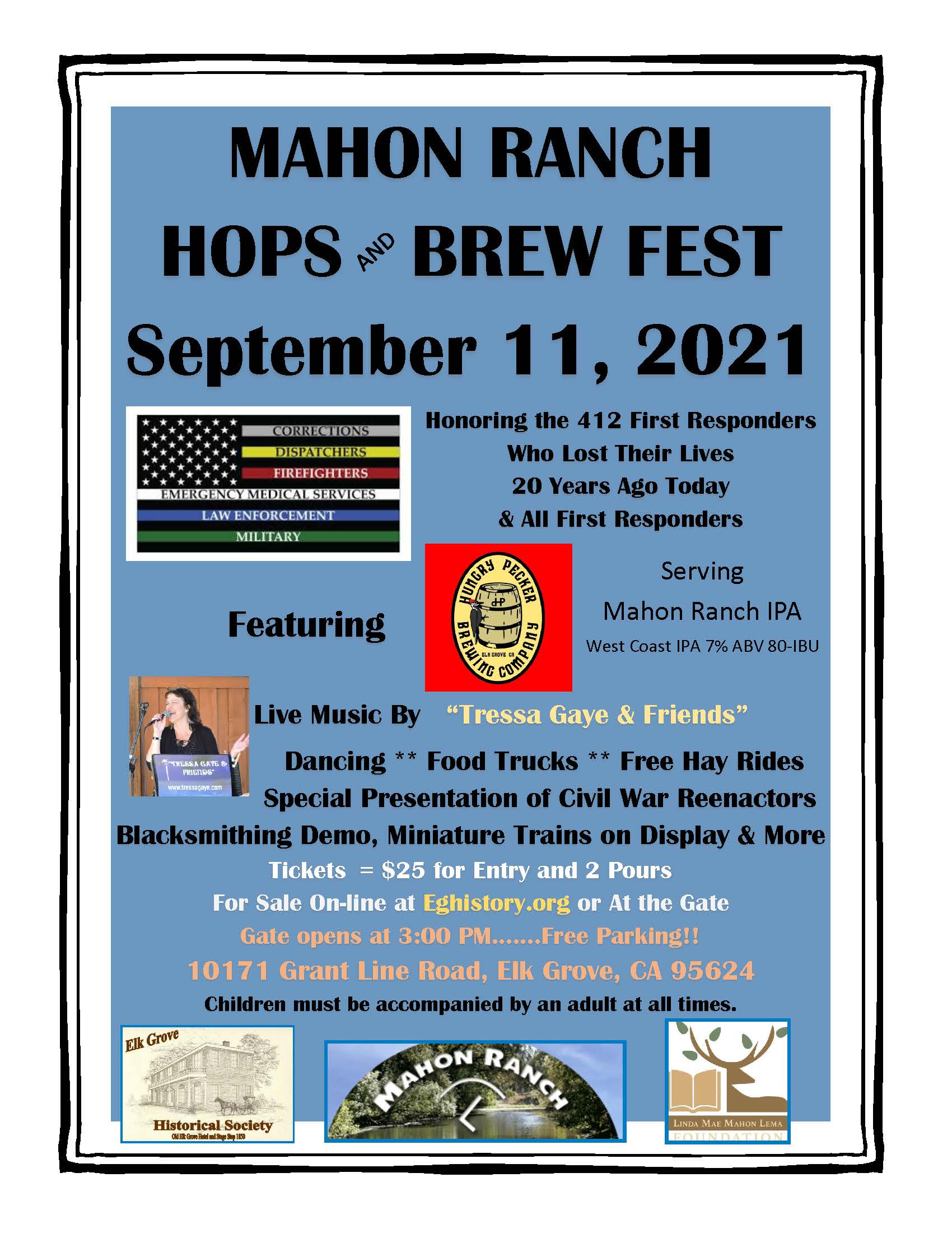 MAHON RANCH HOPS & BREW FEST – Elk Grove Historical Society